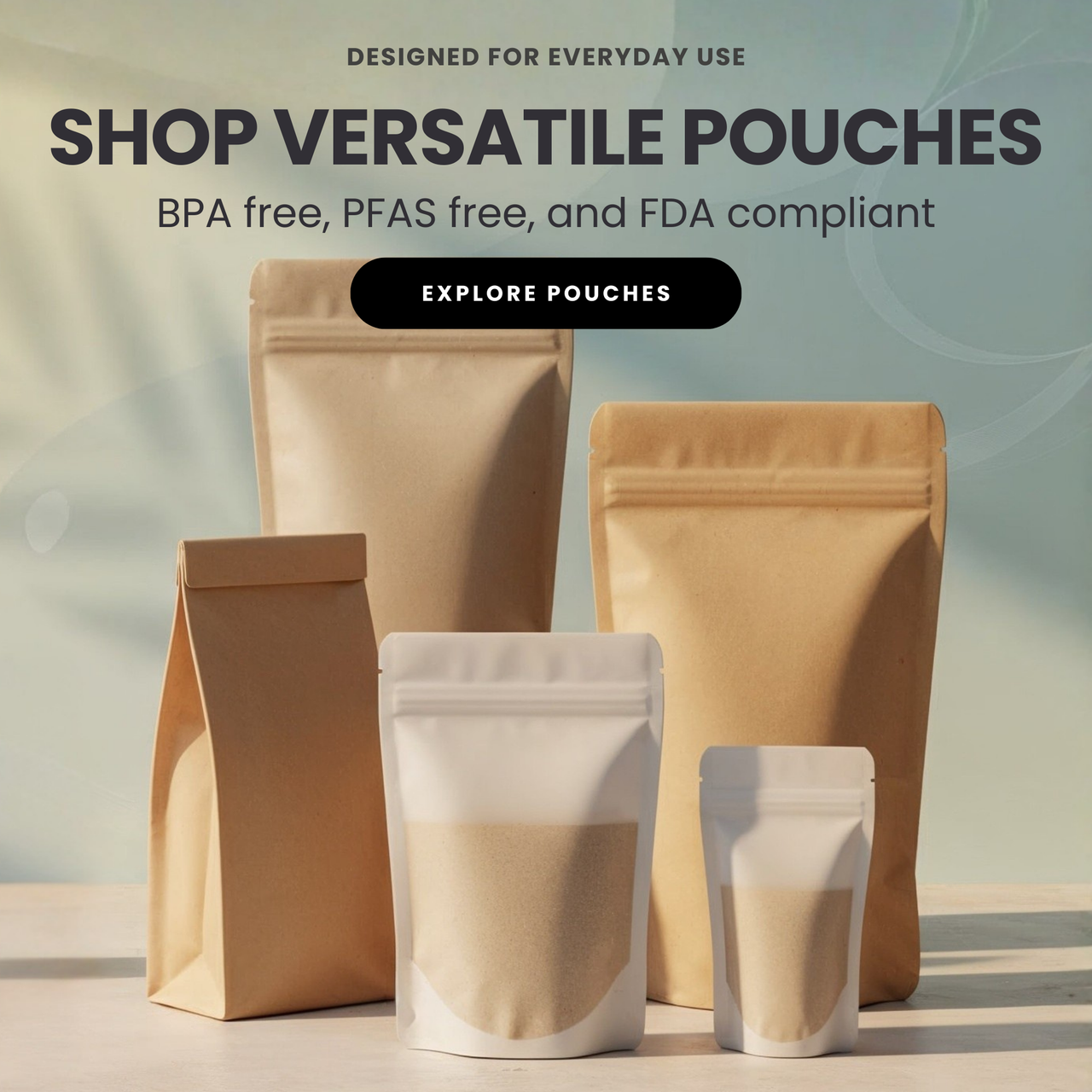 Custom Flexible Packaging | Stand Up & Sustainable Pouches